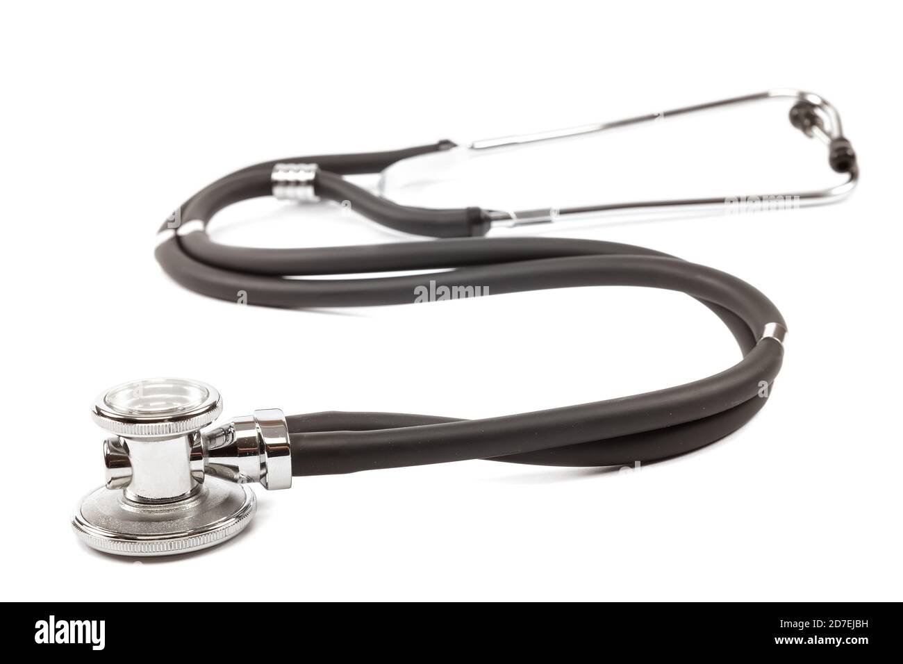 Medical instrument stethoscope isolated on white background Stock Photo ...