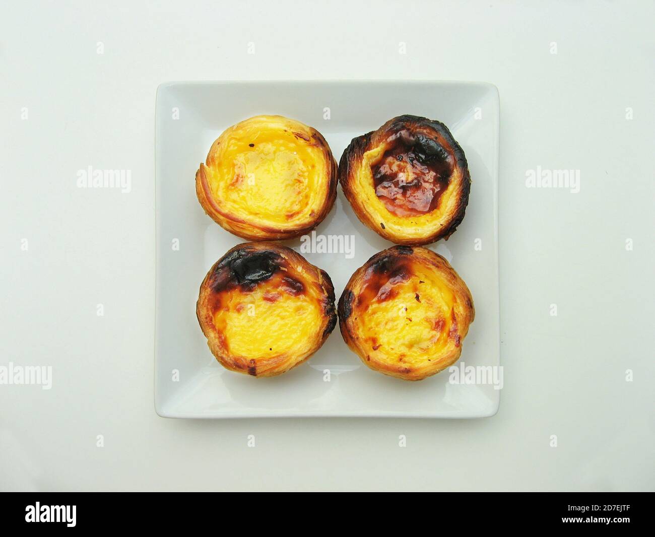 Pastel de Belem, Traditionl Lisbon custard tarts Stock Photo - Alamy