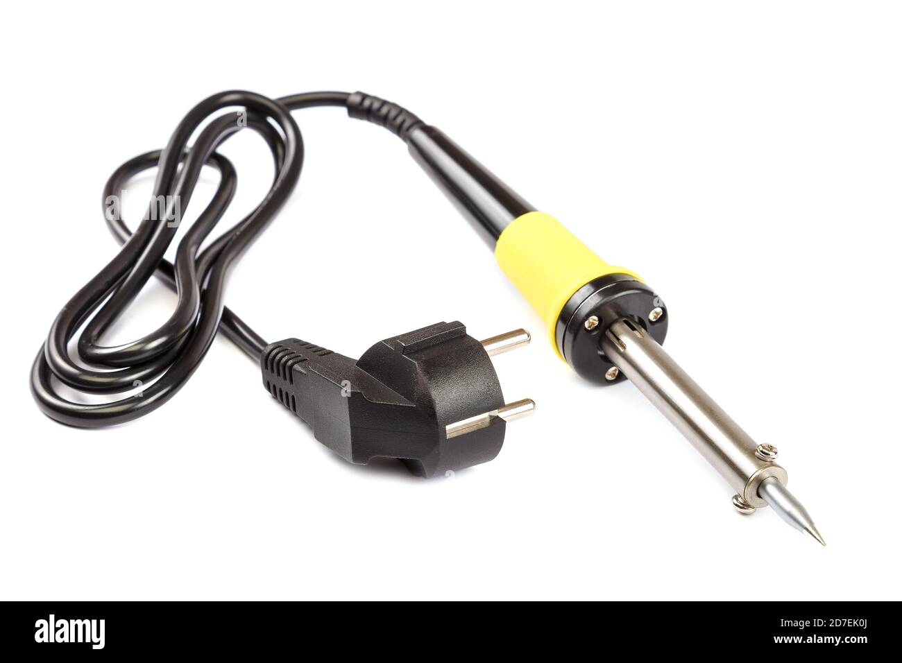 Soldering iron isolated on white background Stock Photo - Alamy