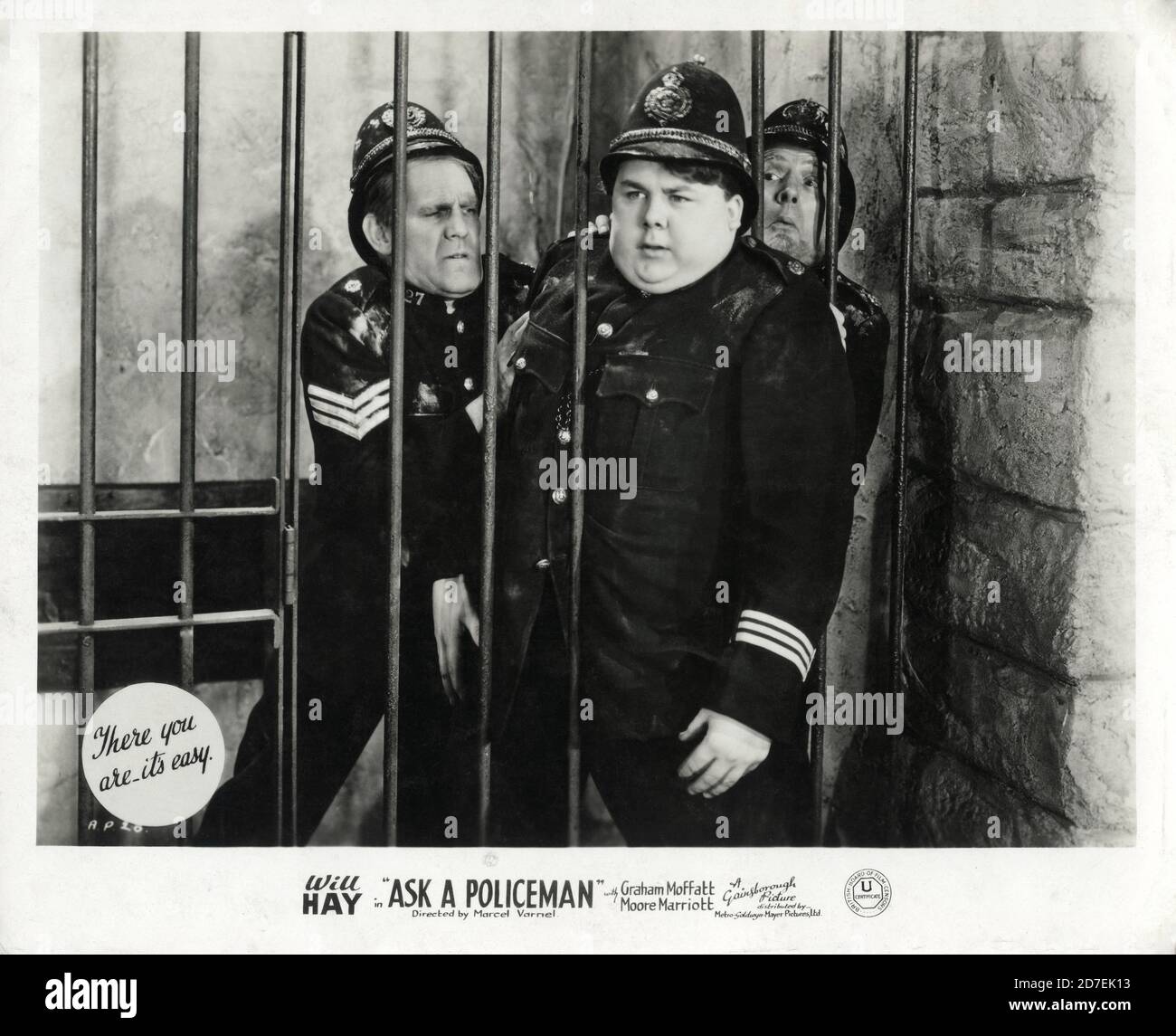 WILL HAY GRAHAM MOFFATT and MOORE MARRIOTT in ASK A POLICEMAN 1939 ...