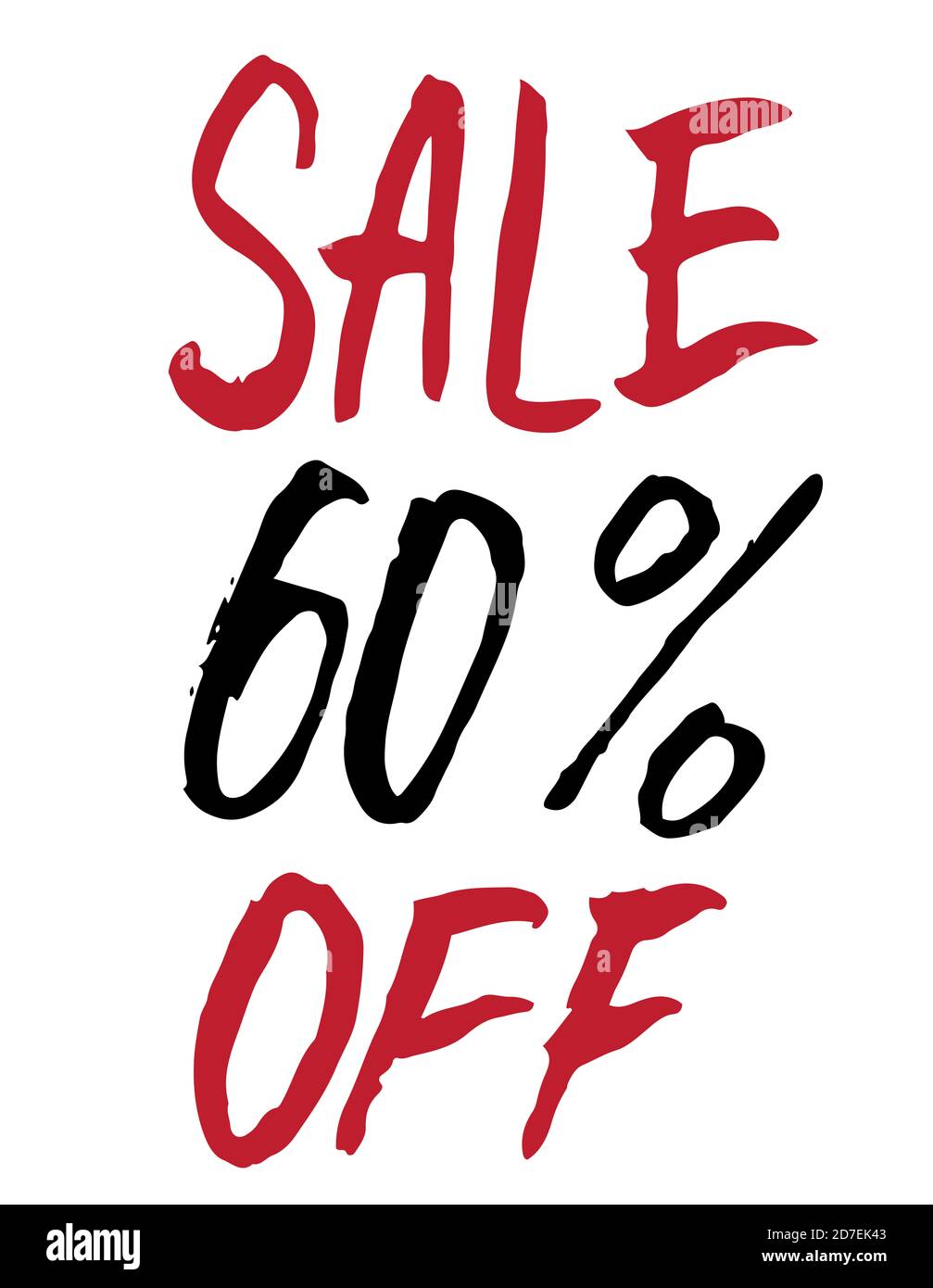 sale 60 percent off. Banner with discount for shops and marketing ...
