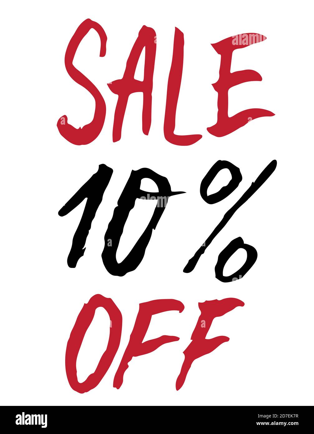 sale 10 percent off. Banner with discount for shops and marketing ...