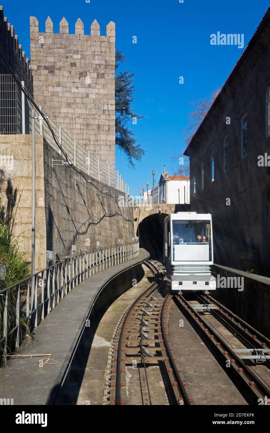 The Guindais Funicular in Porto Stock Photo - Alamy