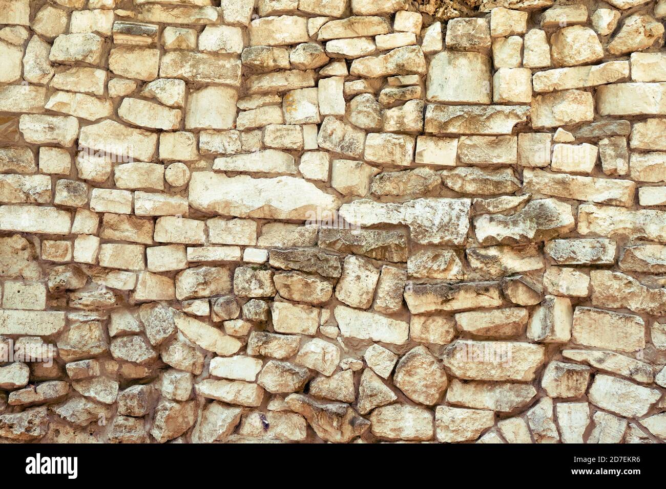 Background of retro stone wall, masonry texture of large cobblestones ...