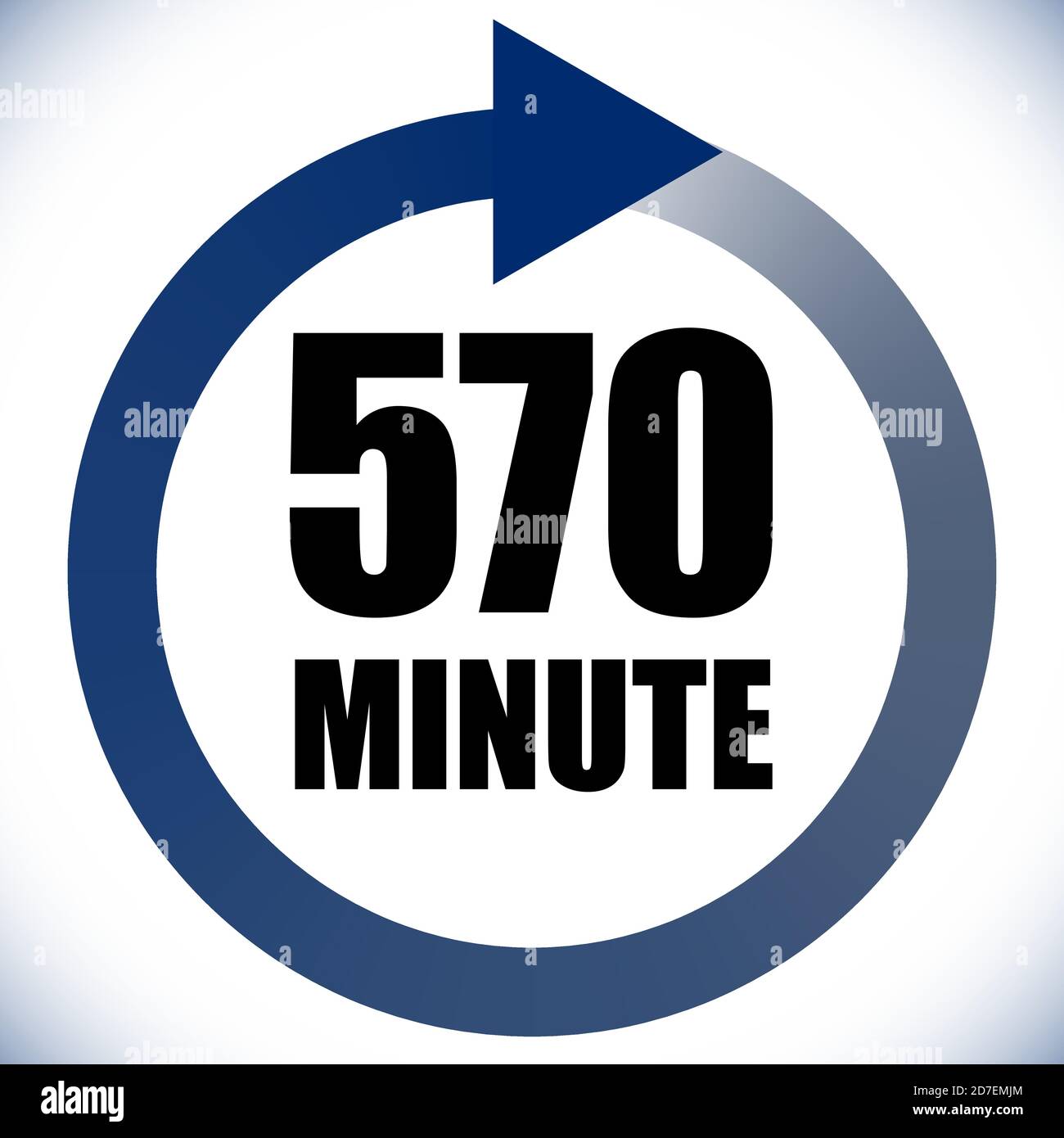 Numbers, numerals dial illustration. Time, duration and schedule ...