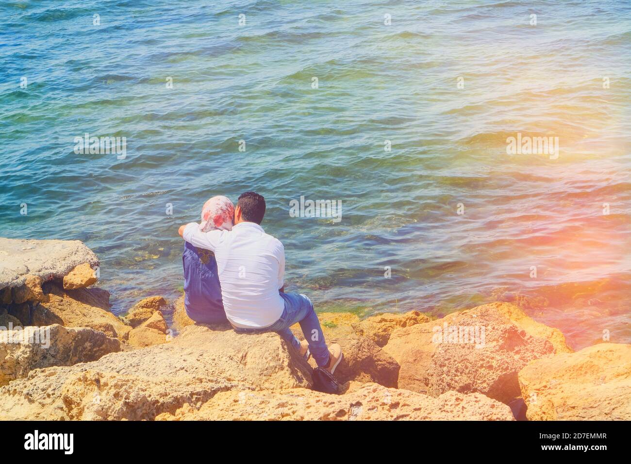 Back view young muslim man hi-res stock photography and images - Alamy