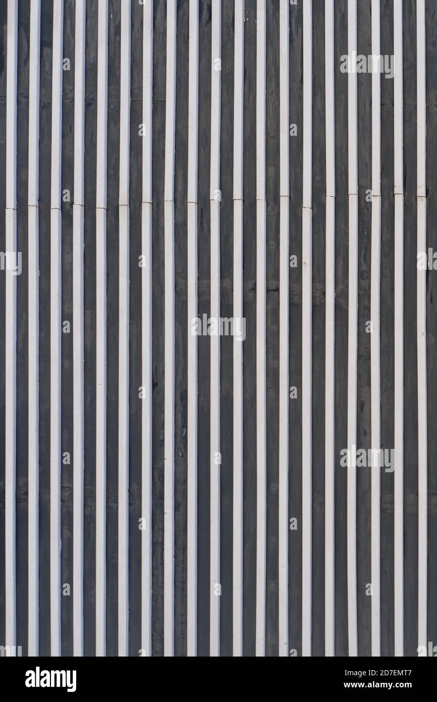 Wall background of vertical metal lines in industrial style Stock Photo ...
