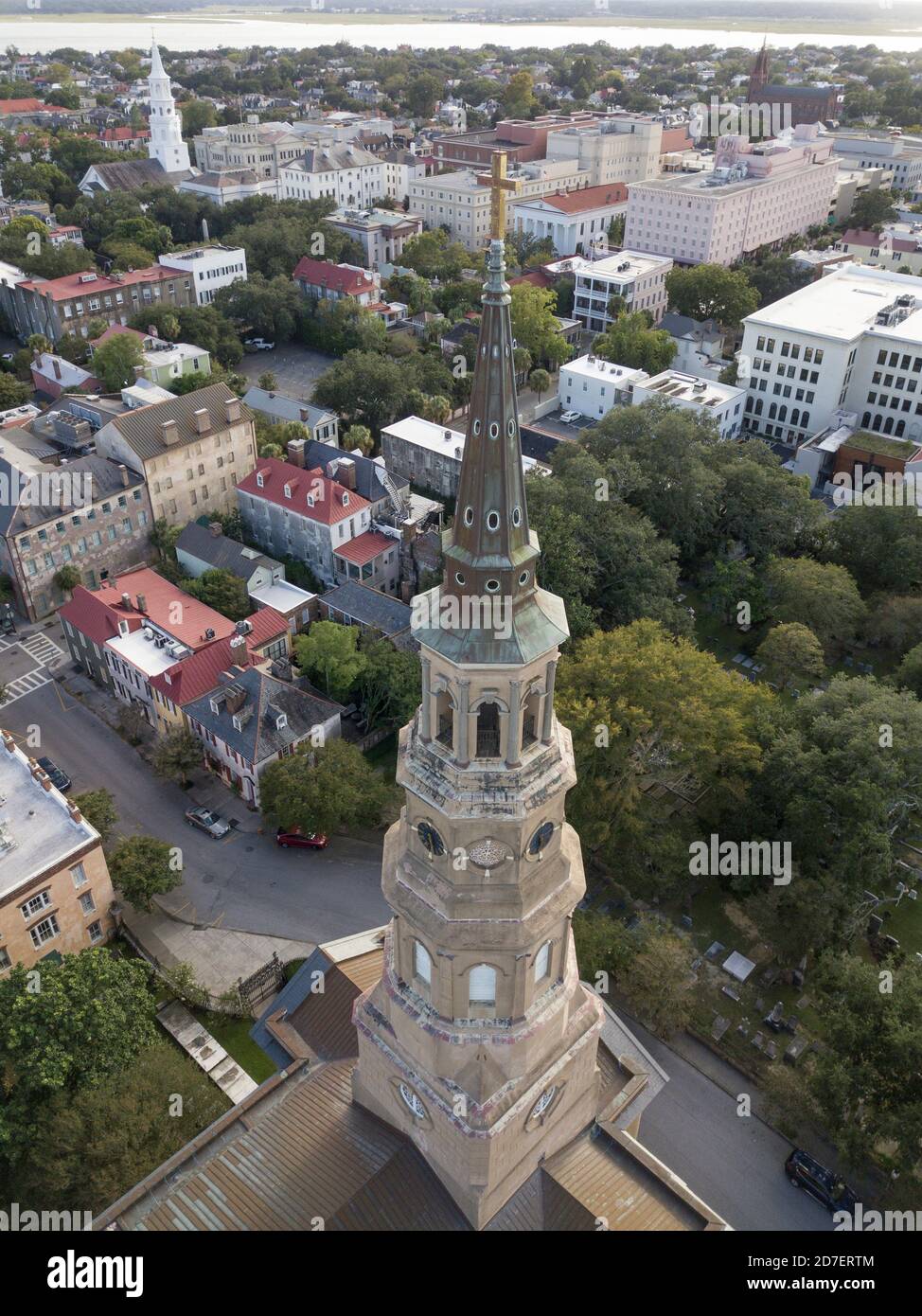 Aerial View Charleston South Carolina High Resolution Stock Photography ...