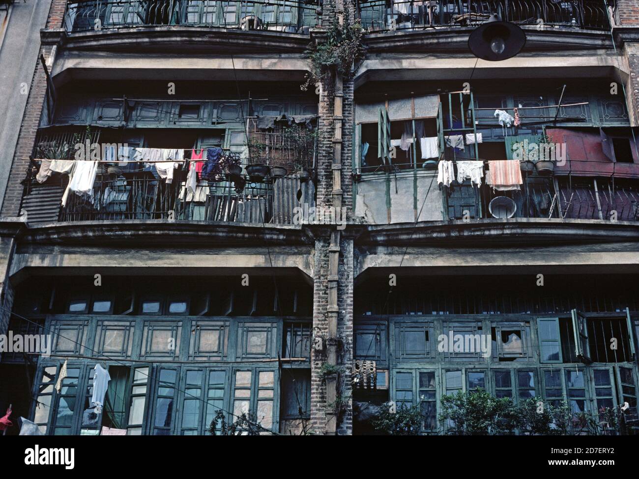Old style apartments in Guangzhou, China, 1980 Stock Photo - Alamy