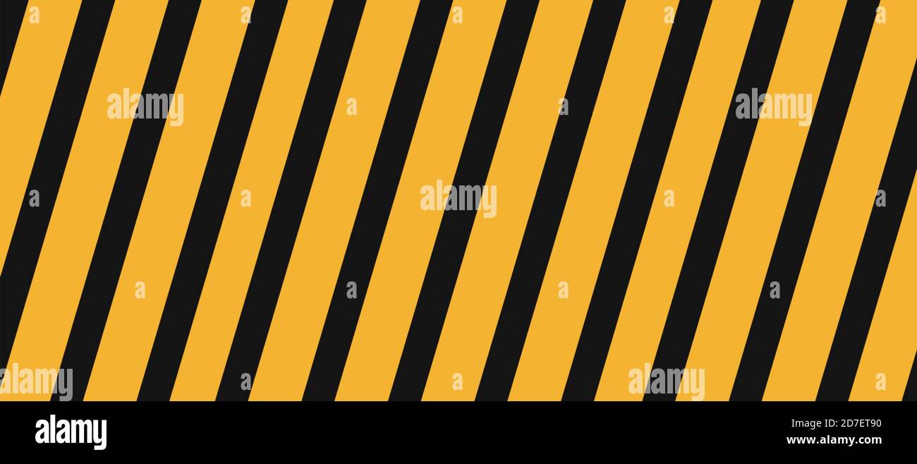 Black stripes on a yellow background. Warning sign. Background surface ...