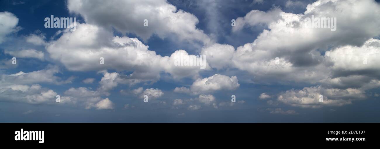 Blue sky with wite clouds panorama background texture patterns images ...