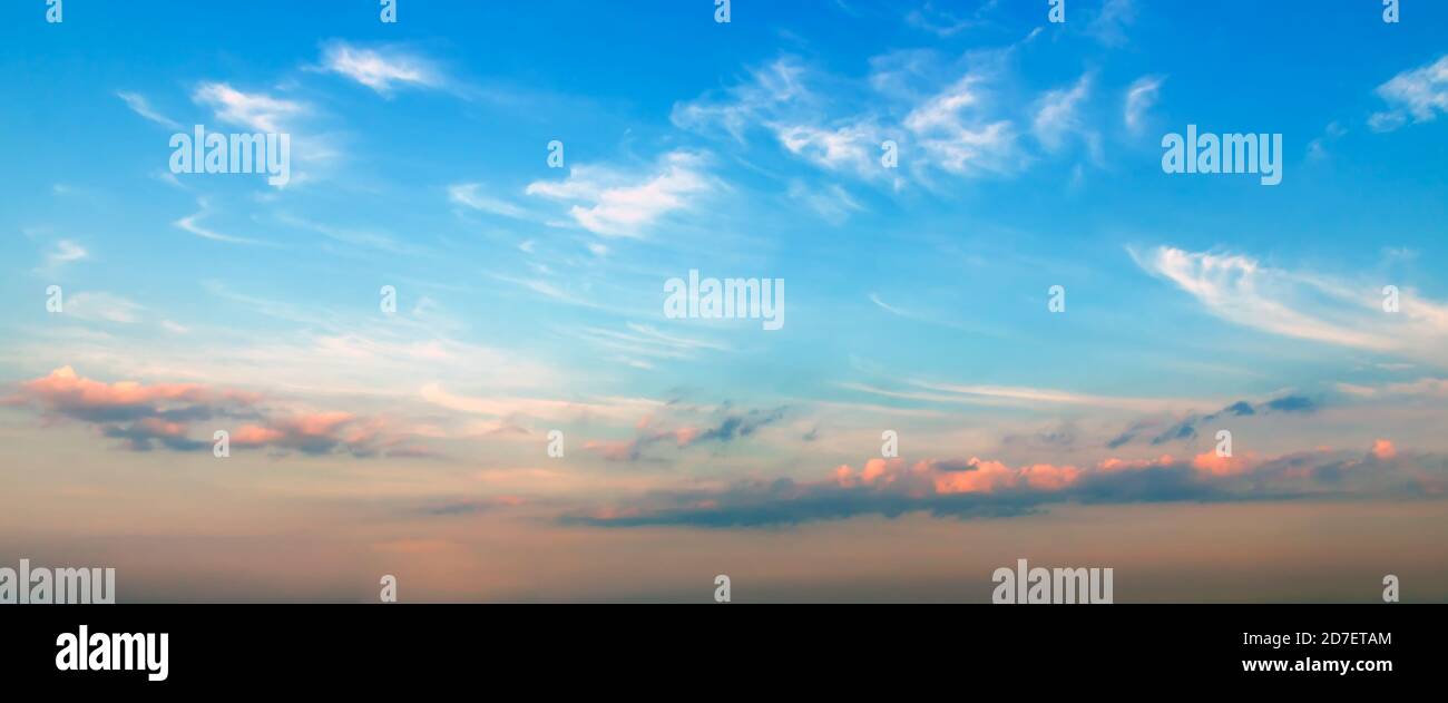 Sky texture Clouds azure Background Stock Photo - Alamy