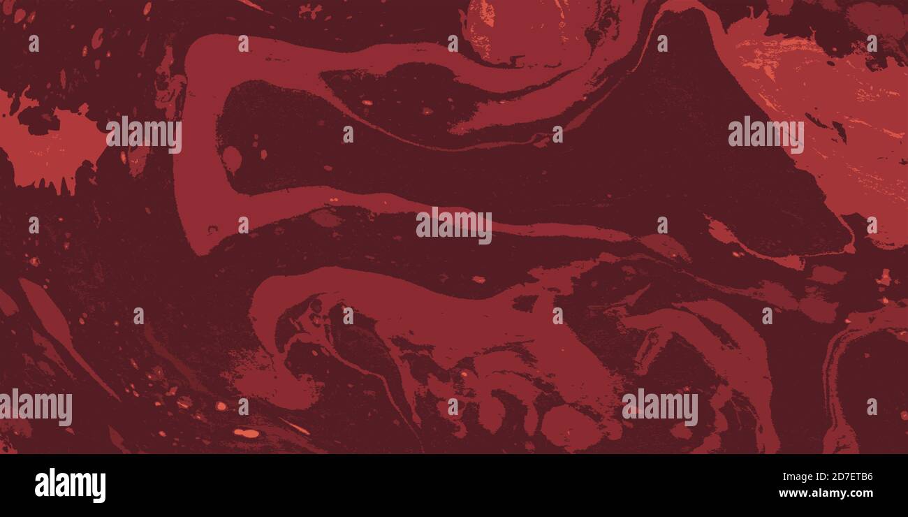 Layers of red paint. Fragment of a work of art. Abstract background ...