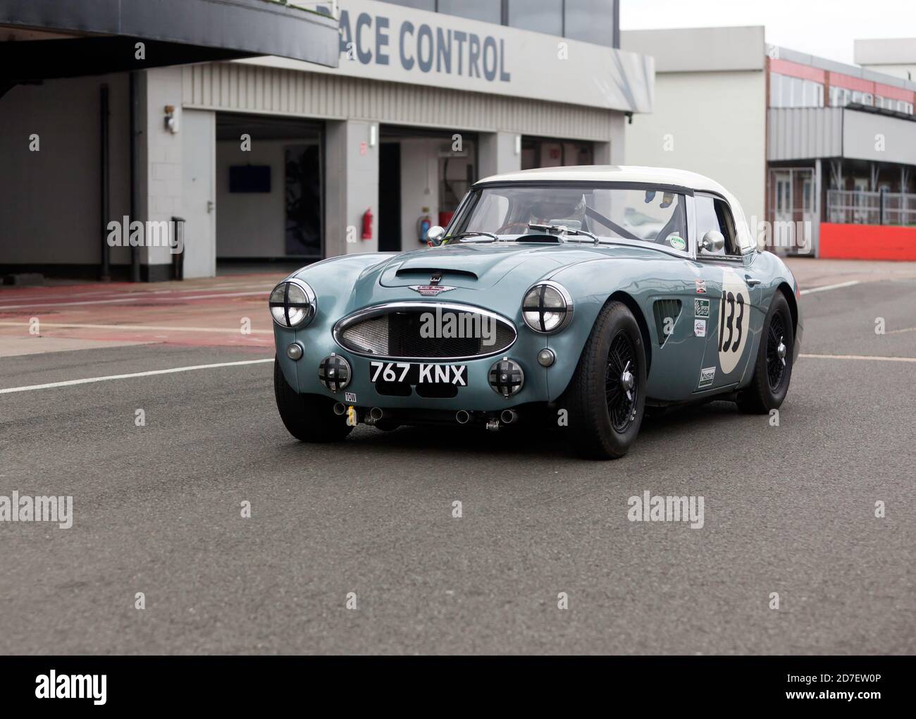 Alex Bell, driving his Blue, 1963, Austin-Healey 3000, during the ...