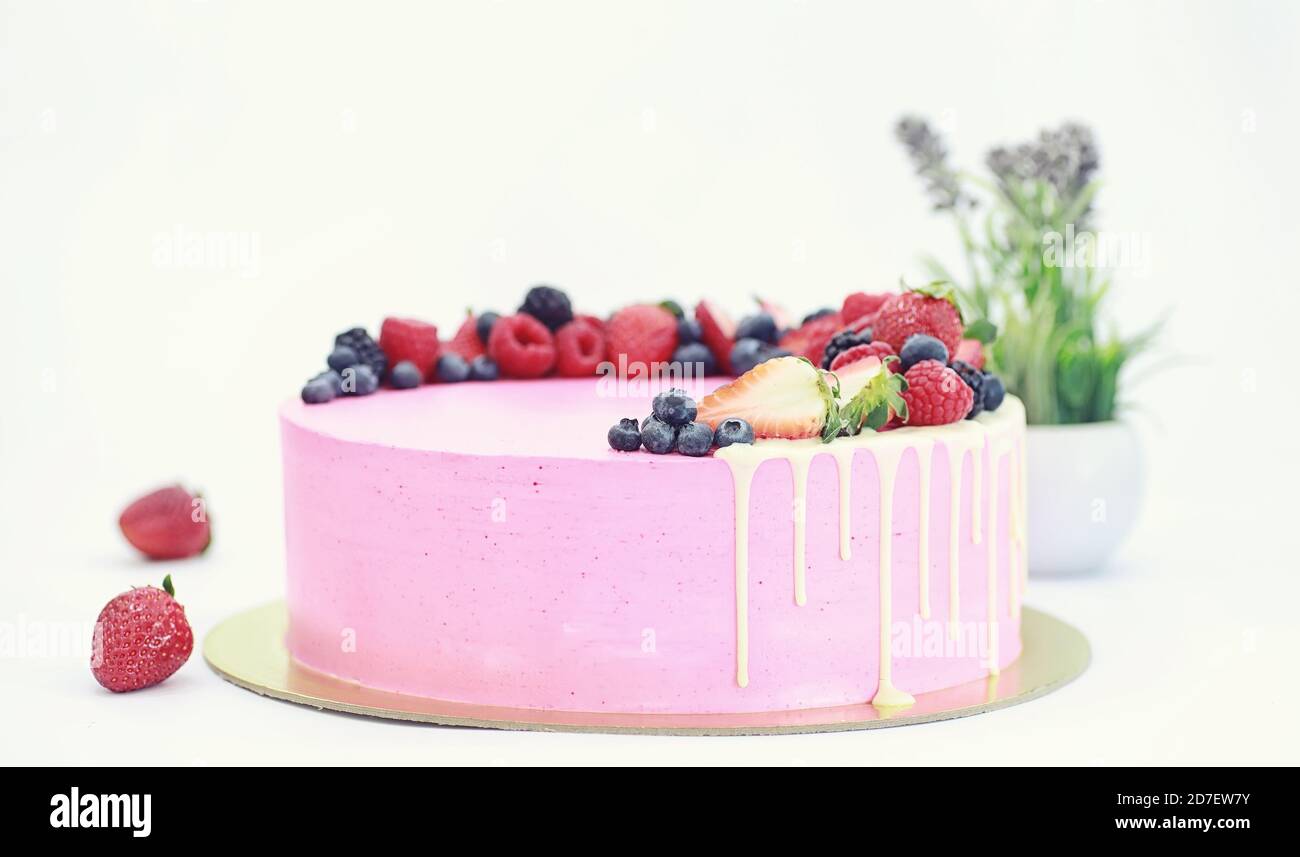 Confectionery flavored cakes for a holiday and a normal breakfast Stock ...