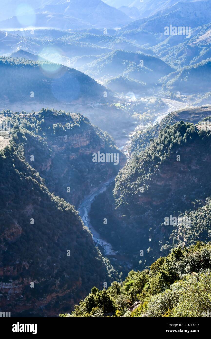 view of atlas moroccan mountains in morocco Africa Stock Photo - Alamy