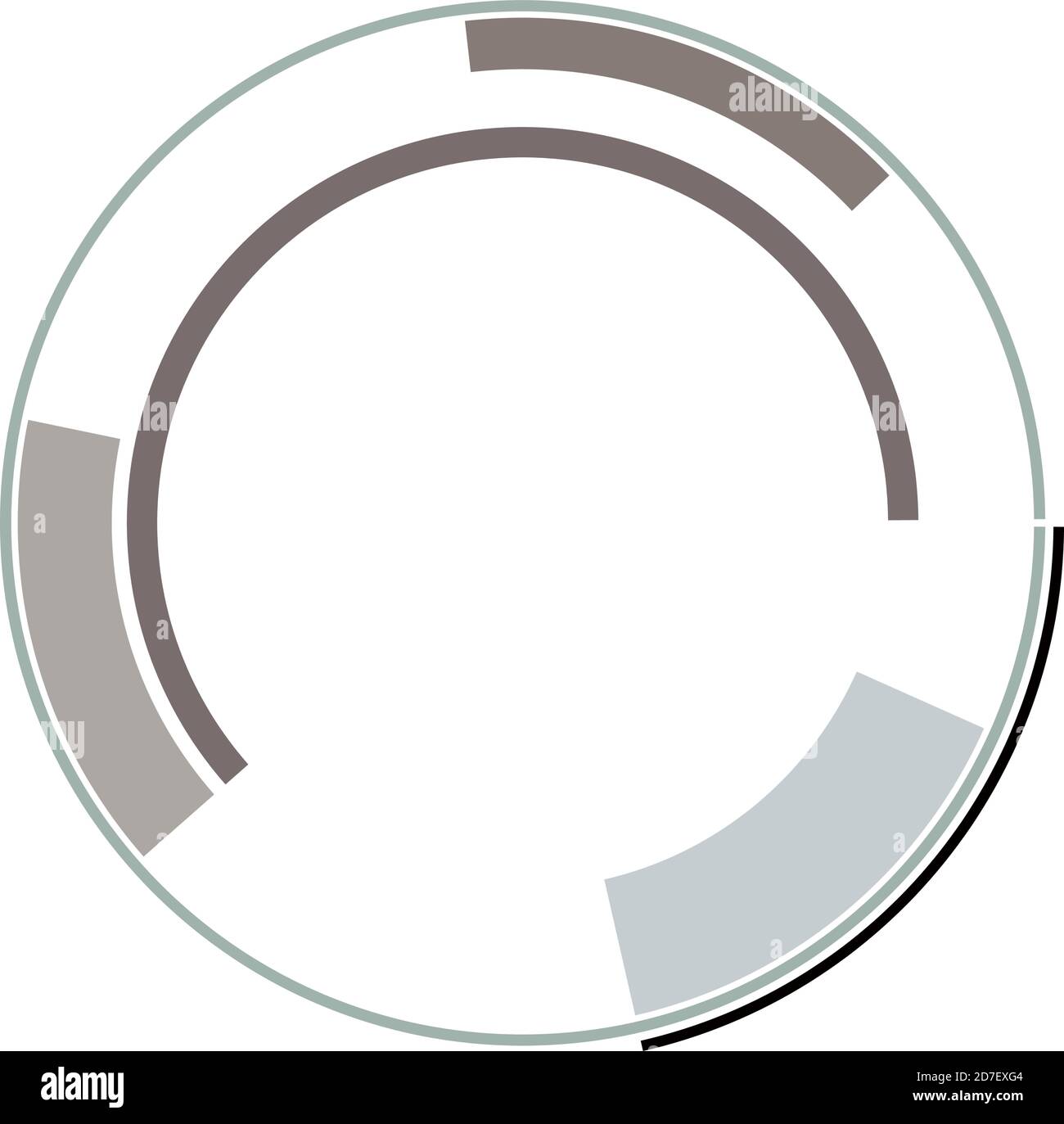 Cyber-cyberpunk, sci-fi geometric circles, rings. Hi-tech HUD elements ...