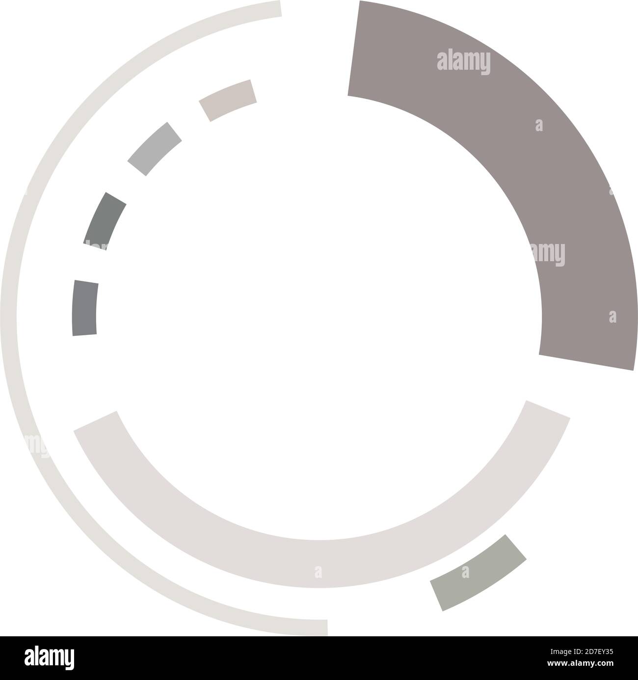 Cyber-cyberpunk, sci-fi geometric circles, rings. Hi-tech HUD elements ...
