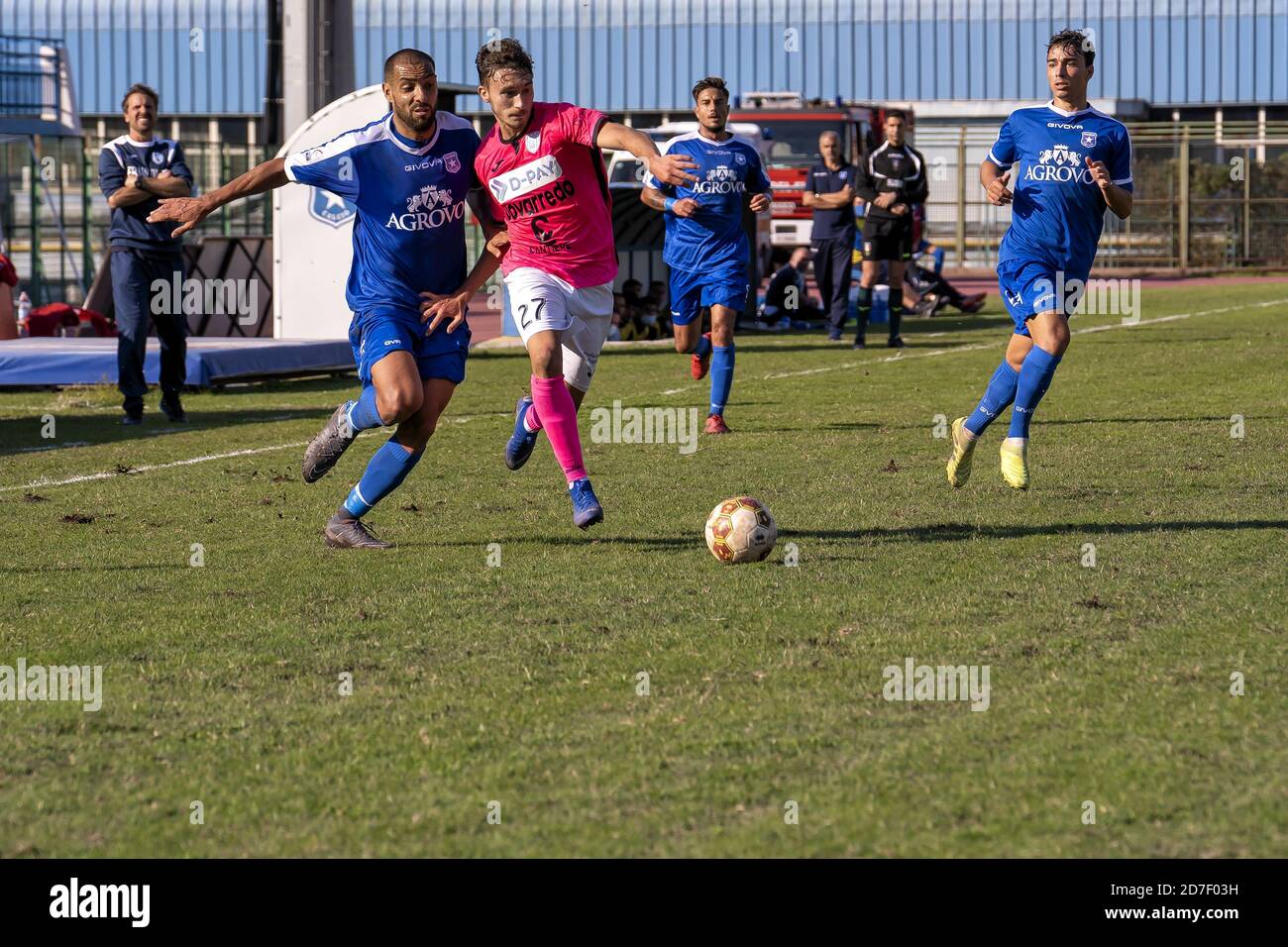 (10/21/2020) Action during the football match between Paganese Calcio ...