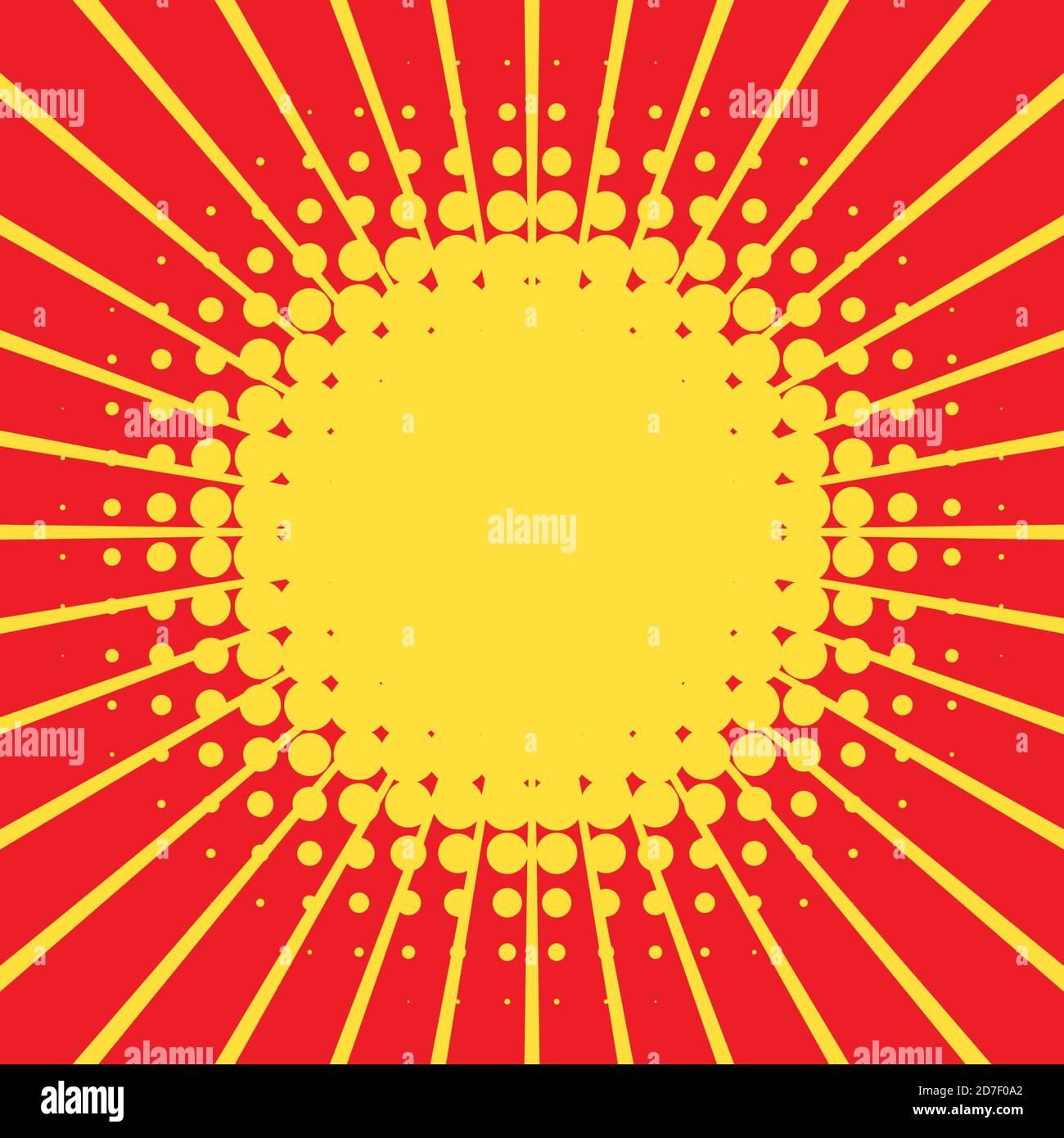 Pop Art Radial Lines Starburst Sunburst Radiating Converging Stripes