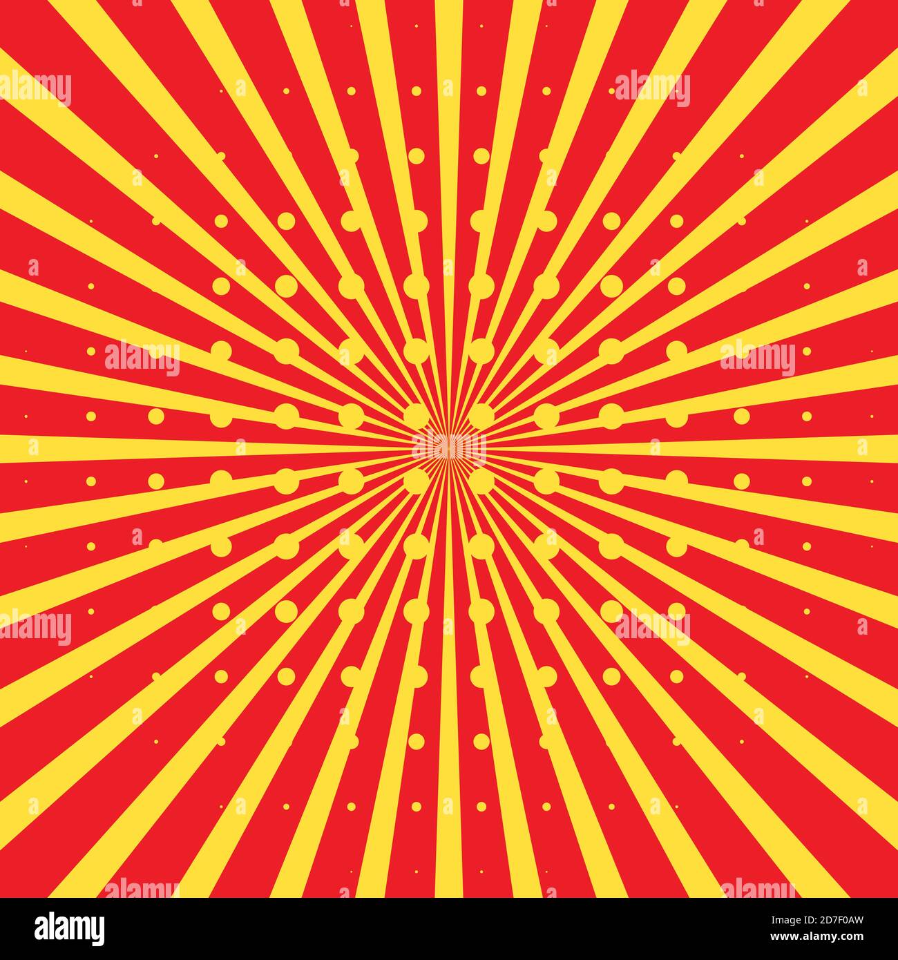 Pop Art Radial Lines Starburst Sunburst Radiating Converging Stripes