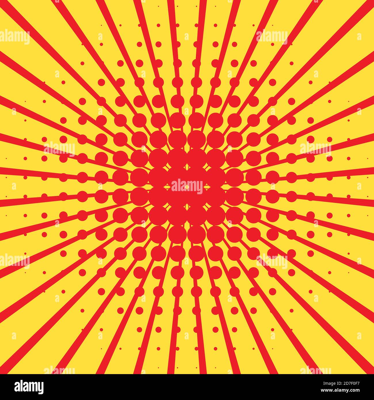 Pop-art Radial lines Starburst Sunburst radiating converging stripes ...