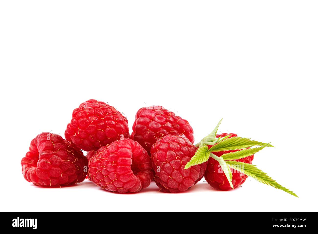 Fruits raspberries isolated on a white background Stock Photo - Alamy