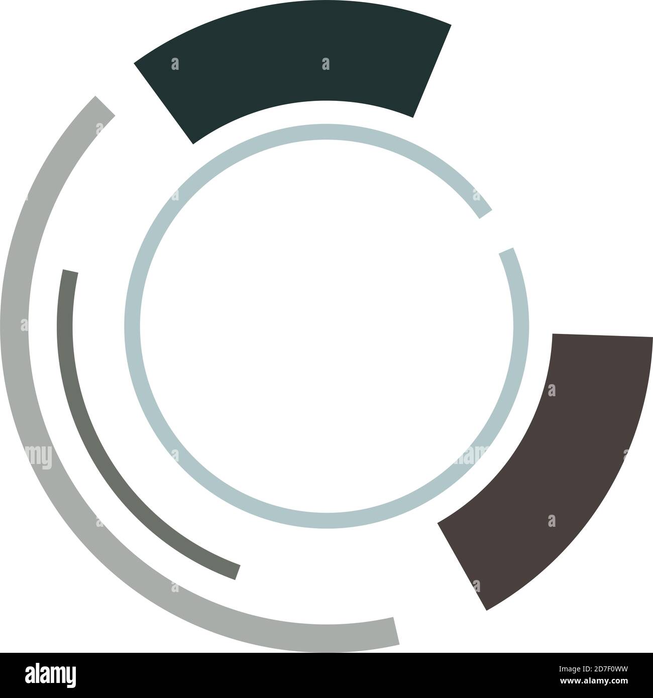 Cyber-cyberpunk, sci-fi geometric circles, rings. Hi-tech HUD elements ...