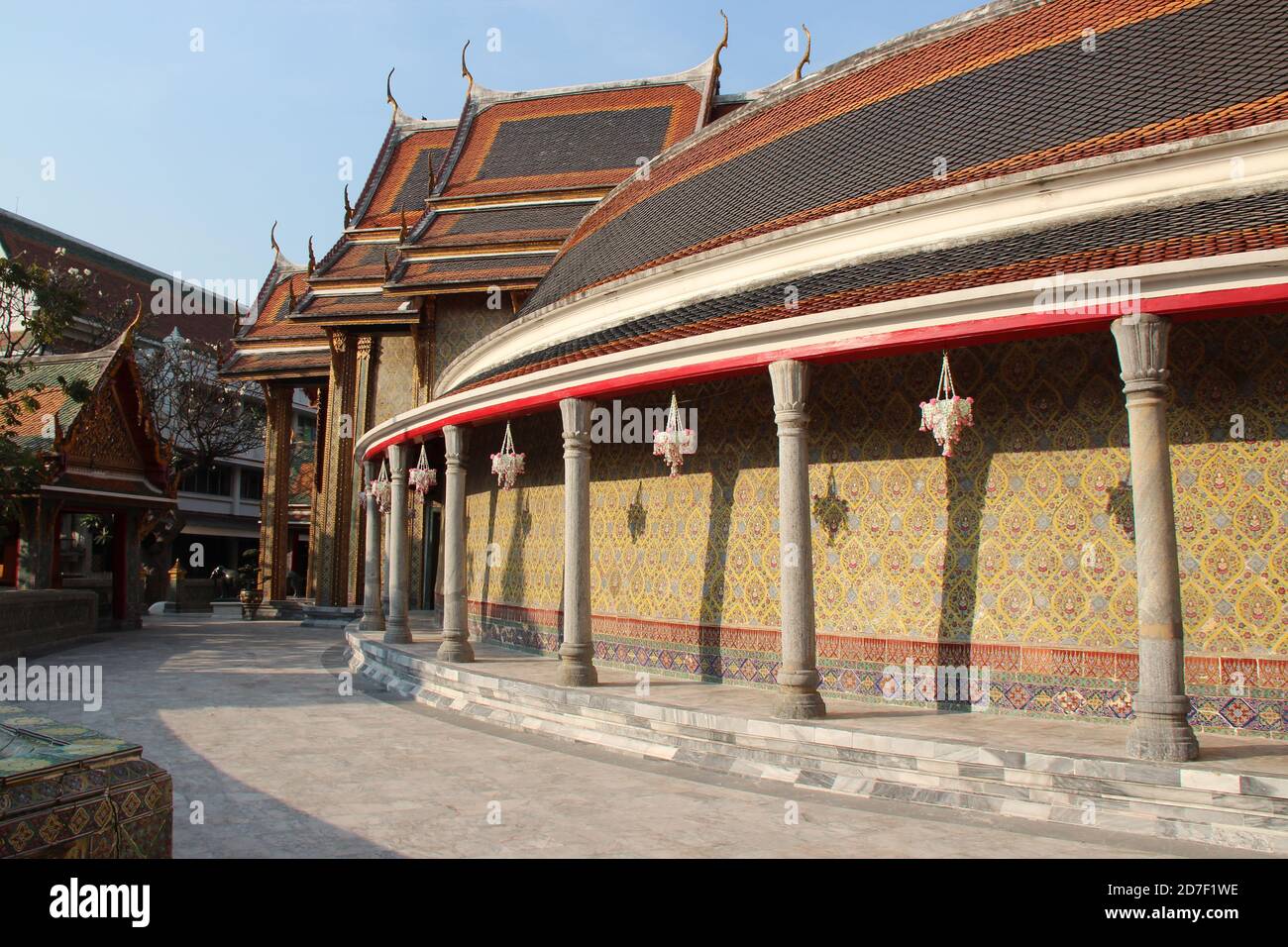 buddhist temple (wat ratchabophit) in bangkok in thailand Stock Photo ...