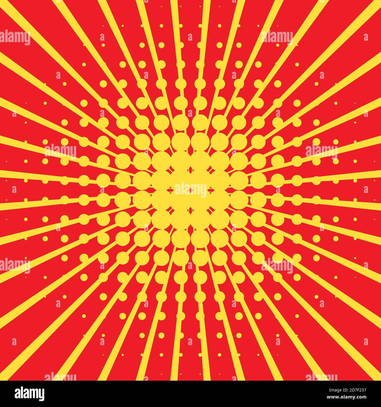 Pop-art Radial lines Starburst Sunburst radiating converging stripes ...