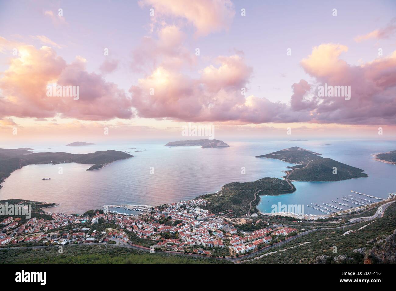 Beautiful sea coast in Turkey. Amazing natural landscapes along Lycian ...