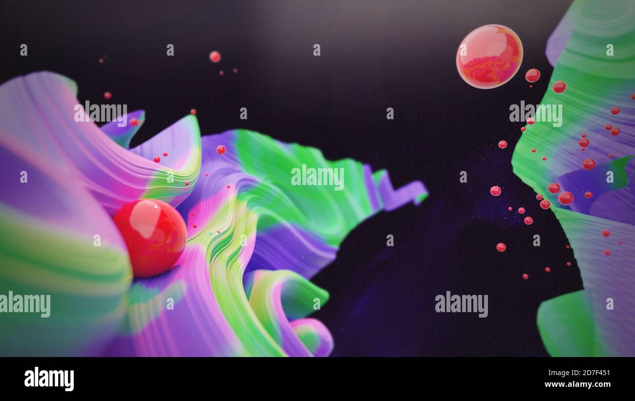 3D Rendering 4K Abstract Space Shape Stock Photo - Alamy