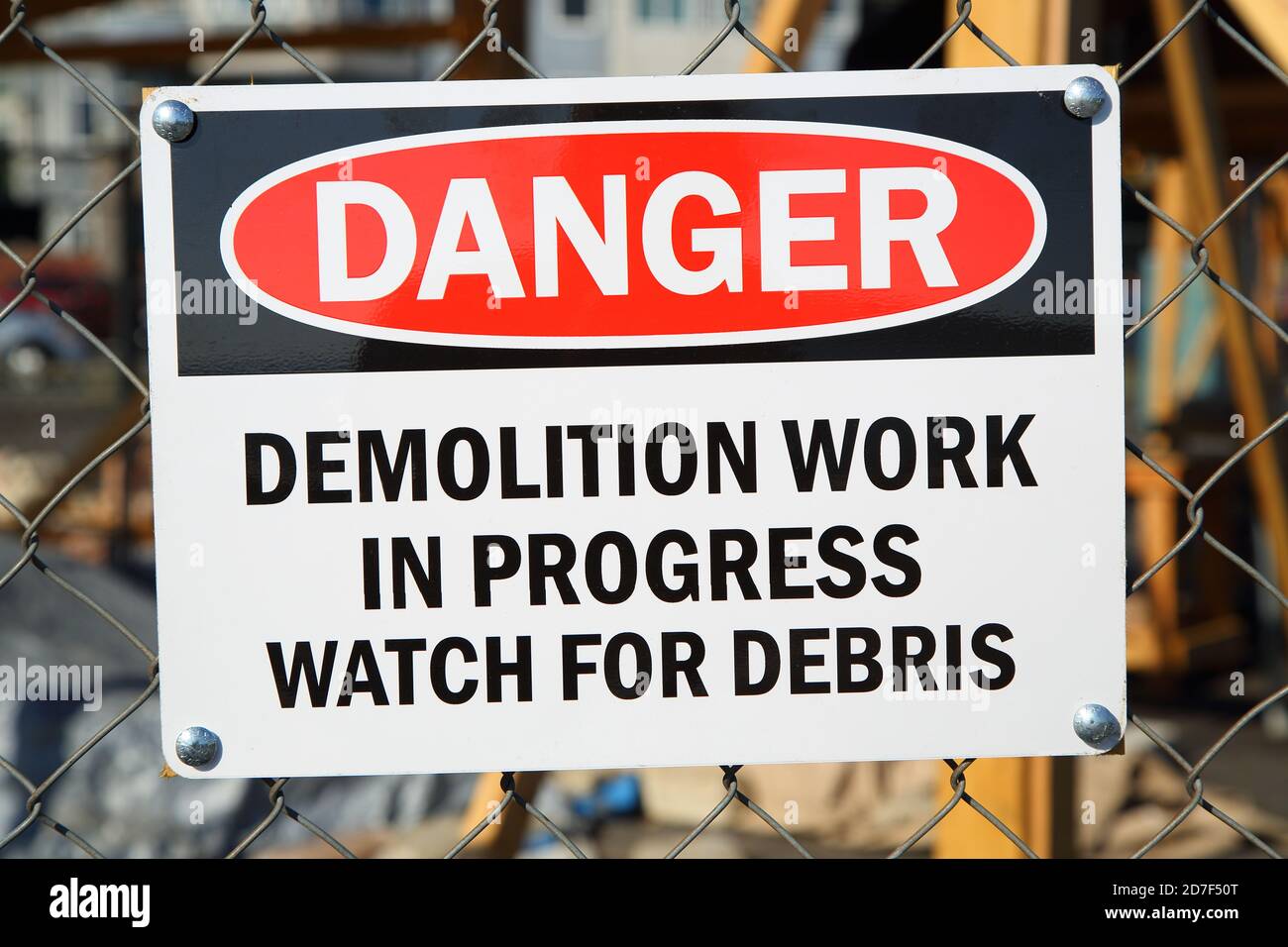 danger warning sign Stock Photo - Alamy