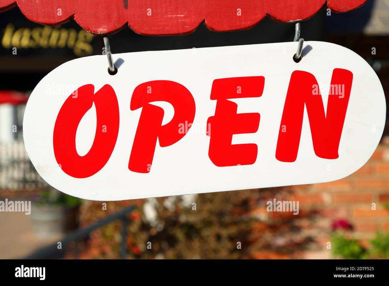 Old fashioned open sign hi-res stock photography and images - Alamy