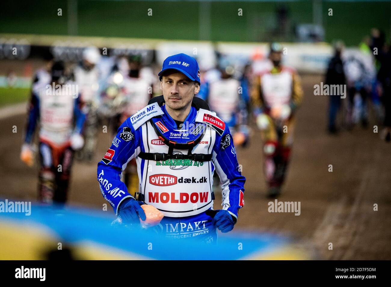 Vojens, Denmark. 30th, September 2020. Speedway rider Leon Madsen seen ...