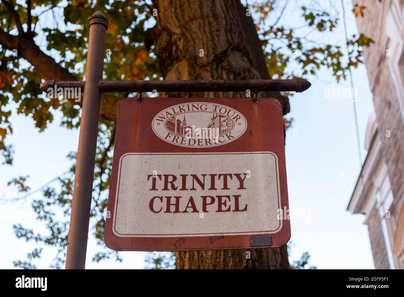 Frederick, MD, USA 10/14/2020: Frederick is a historic town and a ...