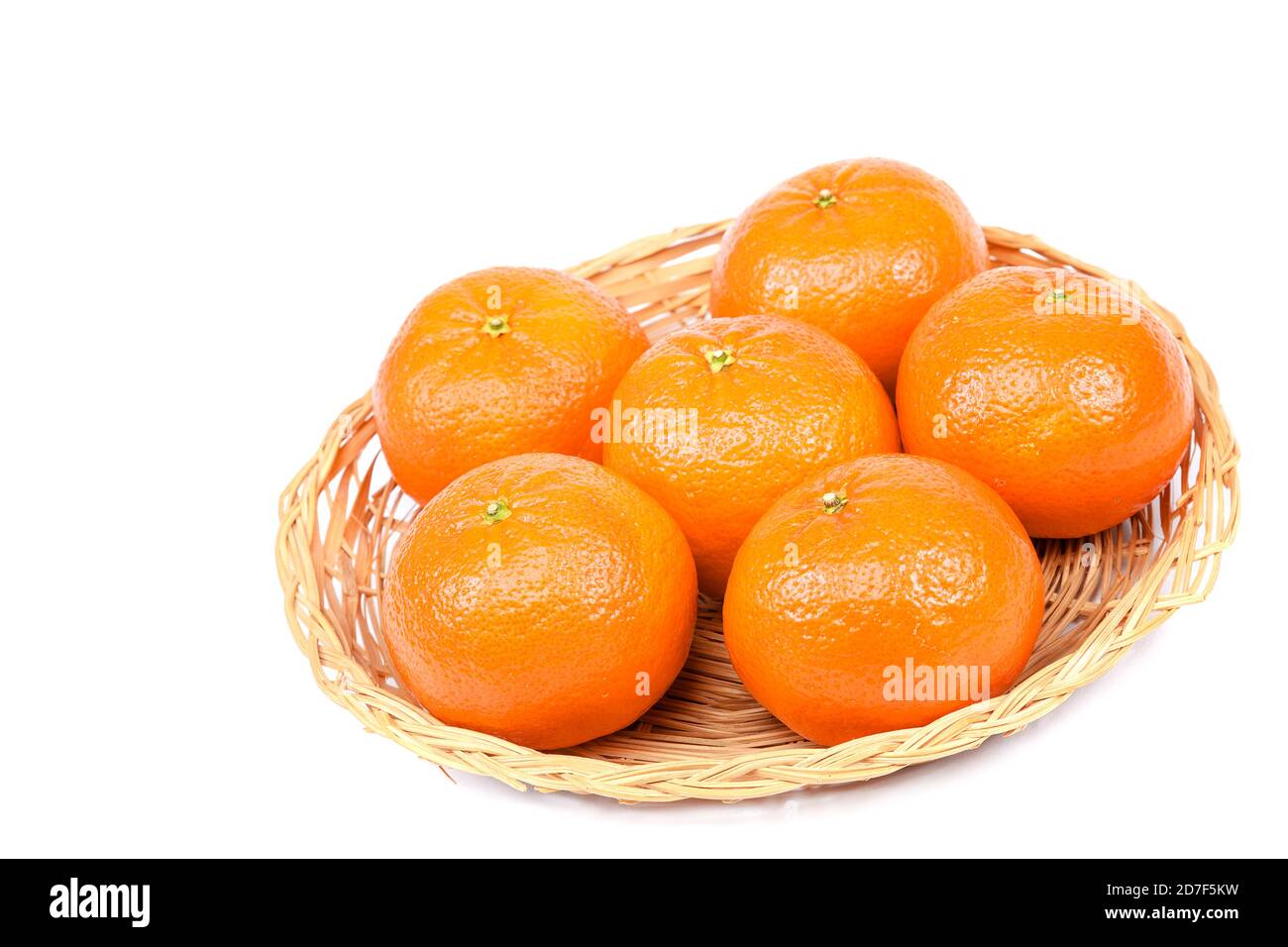 Fresh tangerines isolated on white background Stock Photo - Alamy