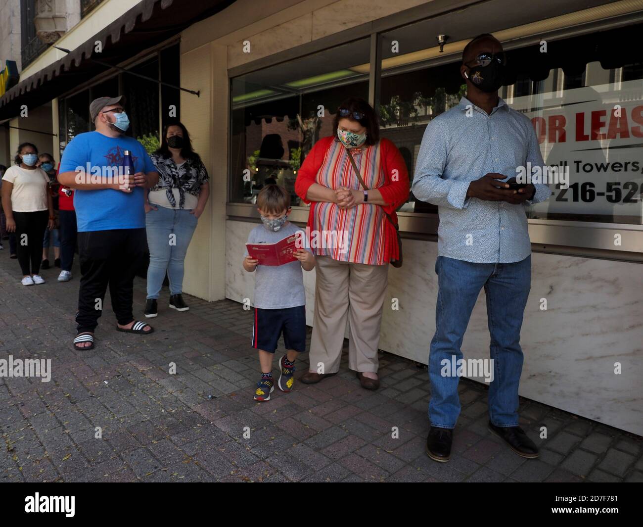 Shreveport, Louisiana, USA. 21st Oct, 2020. Sean Enright, age six ...