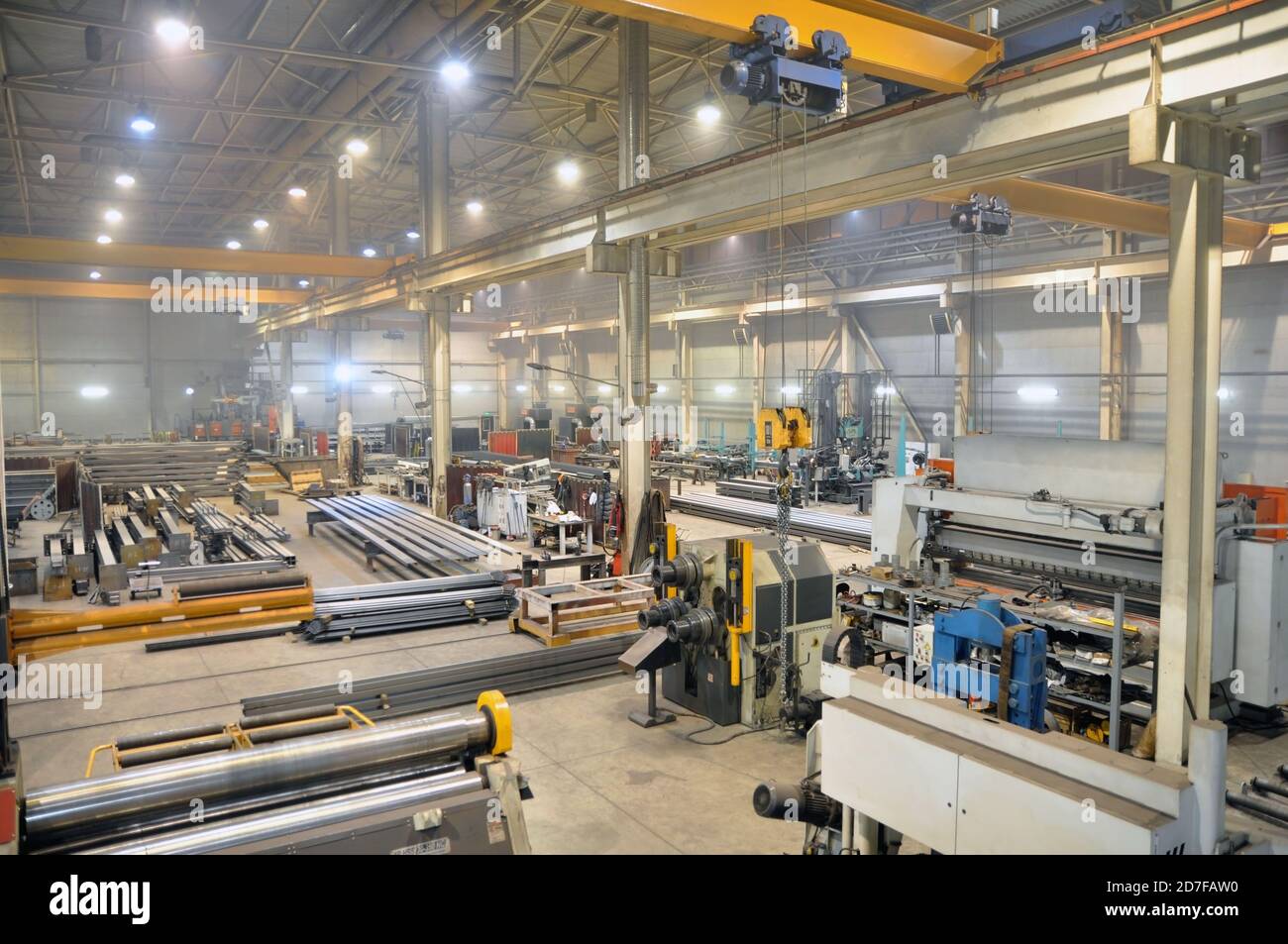 Technological equipment and materials in the workshop for the ...