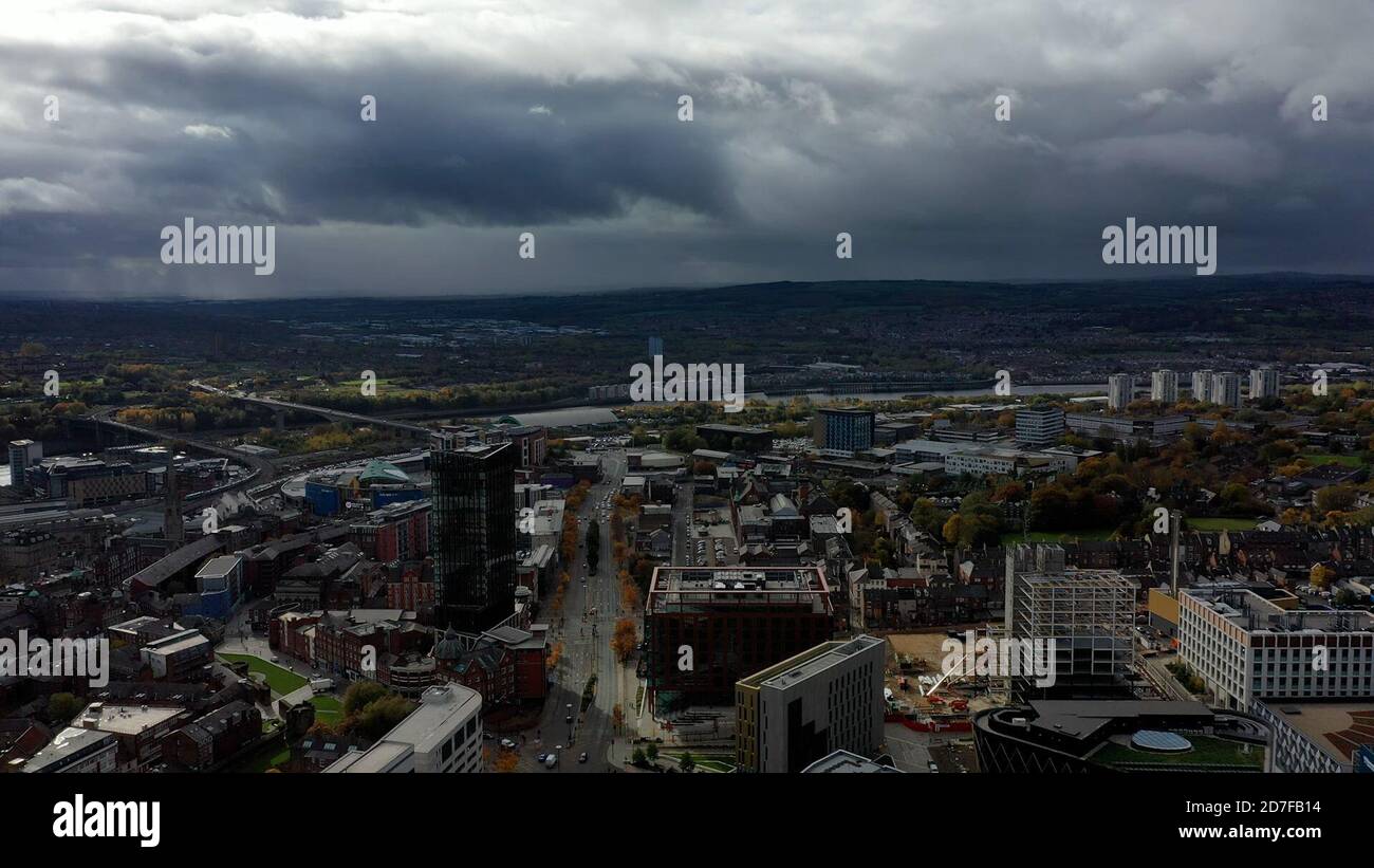 Aerial view of newcastle upon tyne hi-res stock photography and images ...