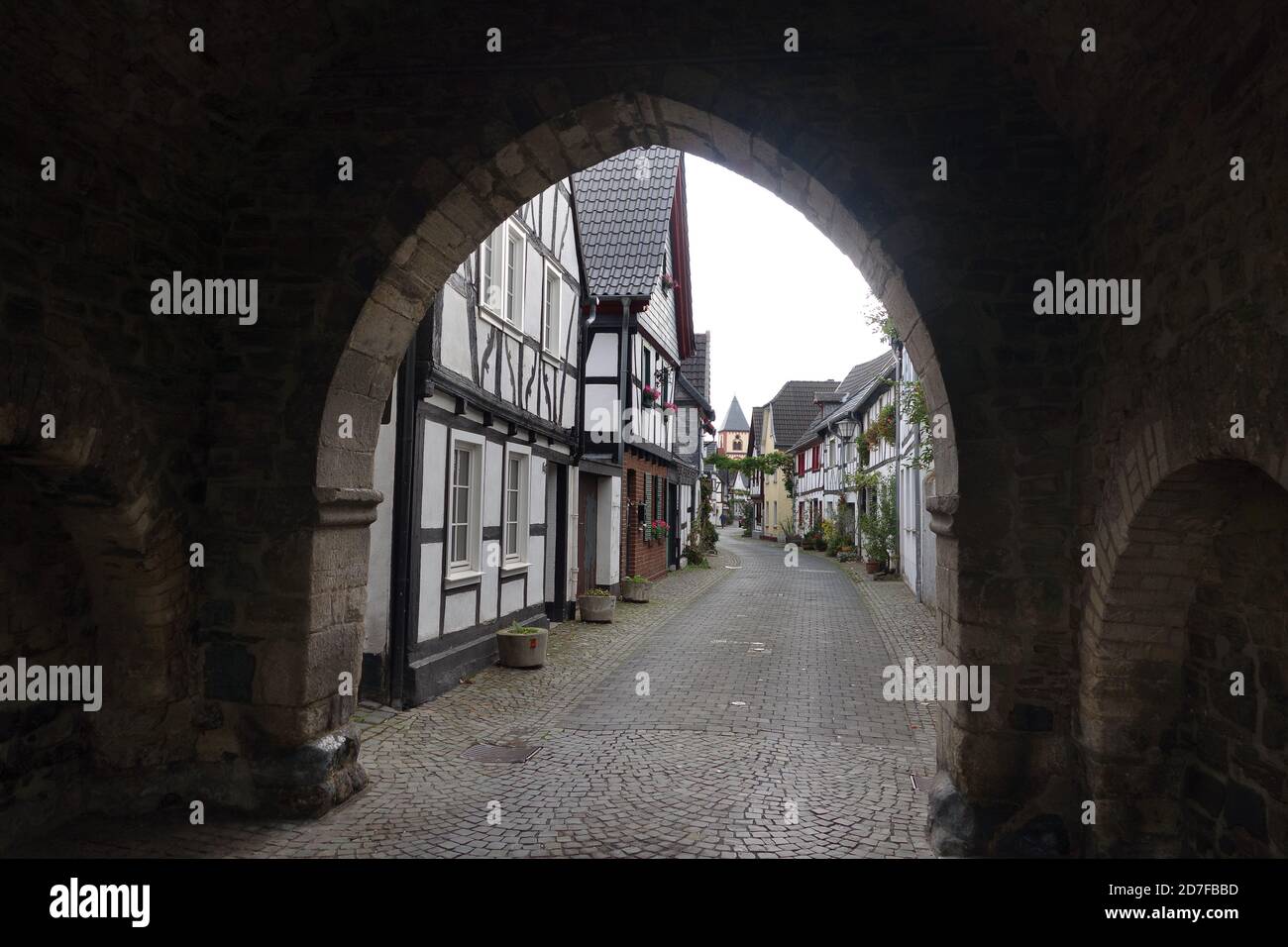 Old historic half timbered houses in Unkel, Germany Stock Photo - Alamy