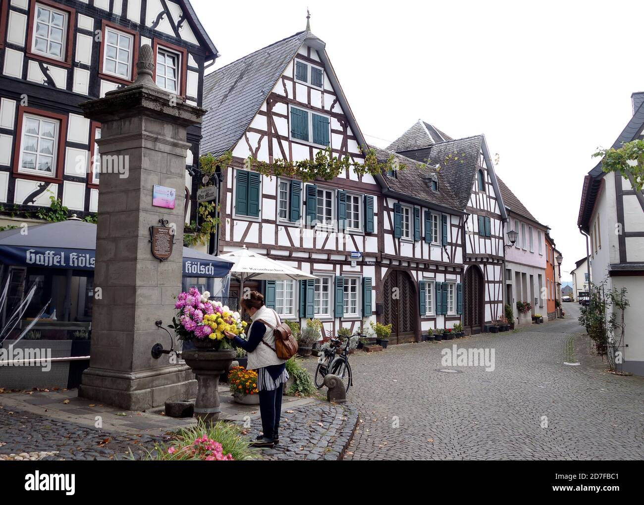 Old historic half timbered houses in Unkel, Germany Stock Photo - Alamy