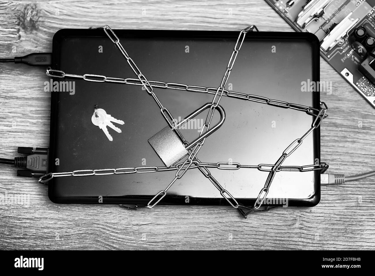 World Day without internet items of computer equipment Stock Photo - Alamy