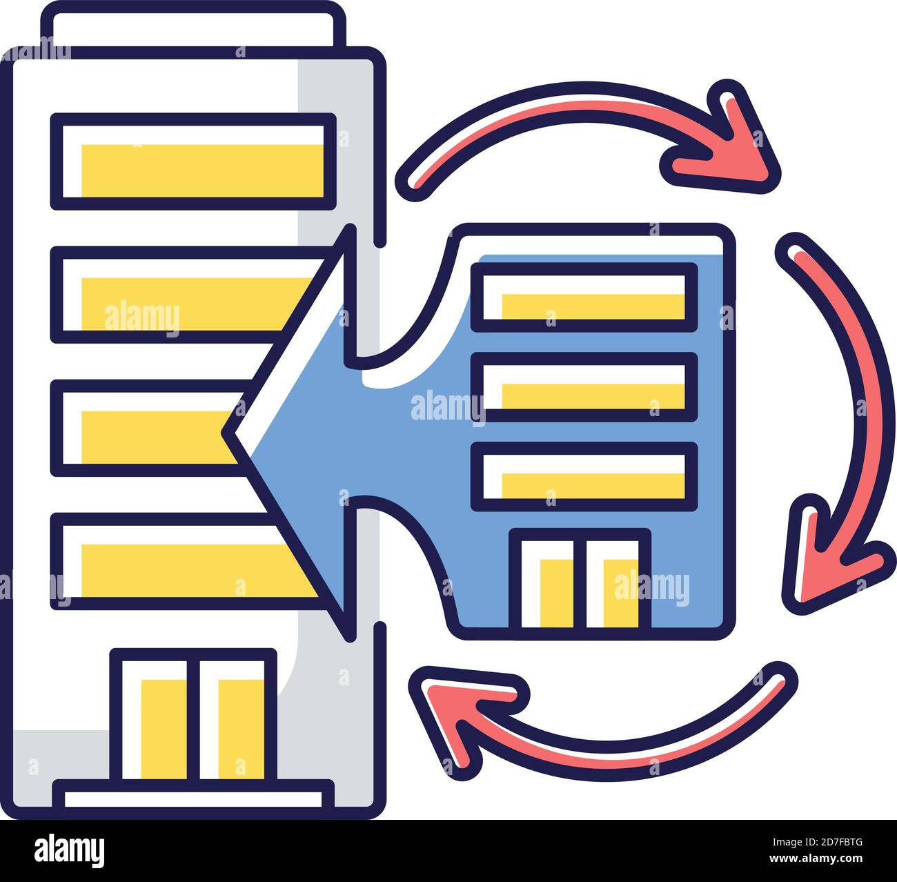 Corporate synergy RGB color icon Stock Vector Image & Art - Alamy