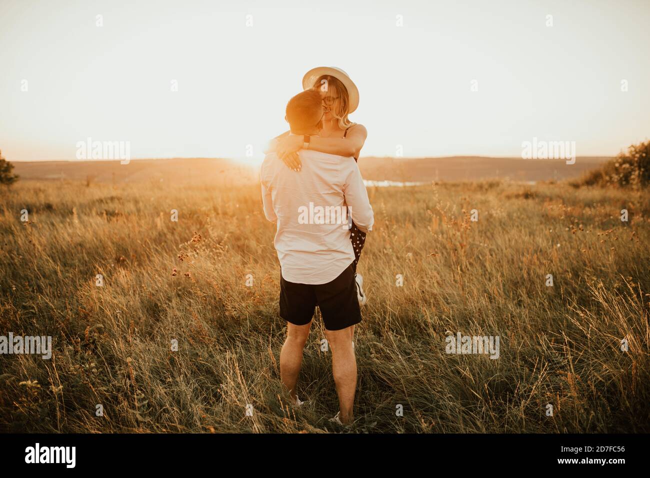 Tall woman kiss hi-res stock photography and images - Alamy