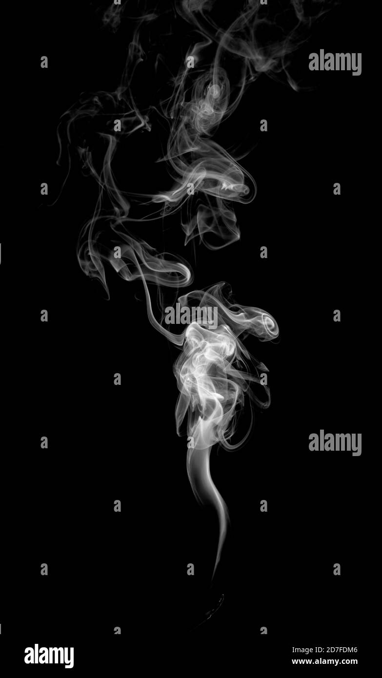 Abstract light smoke on a dark background Stock Photo - Alamy