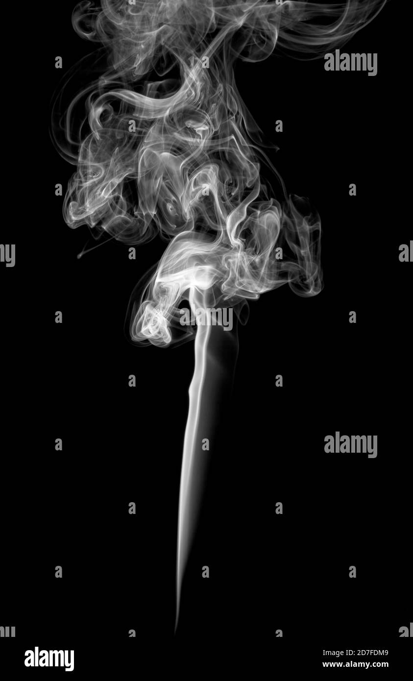 Abstract light smoke on a dark background Stock Photo - Alamy