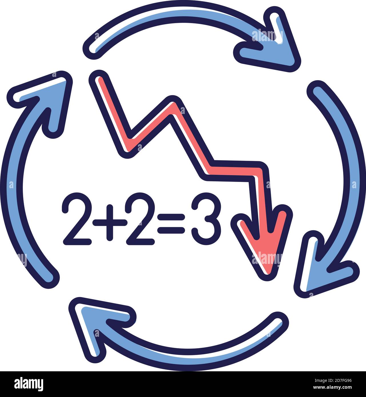 Negative synergy RGB color icon Stock Vector Image & Art - Alamy