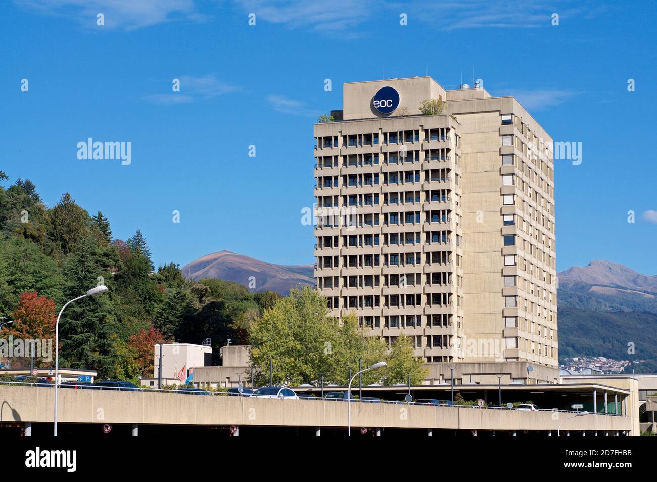 Lugano, Ticino, Switzerland - 14th October 2020 : View of the Civico ...