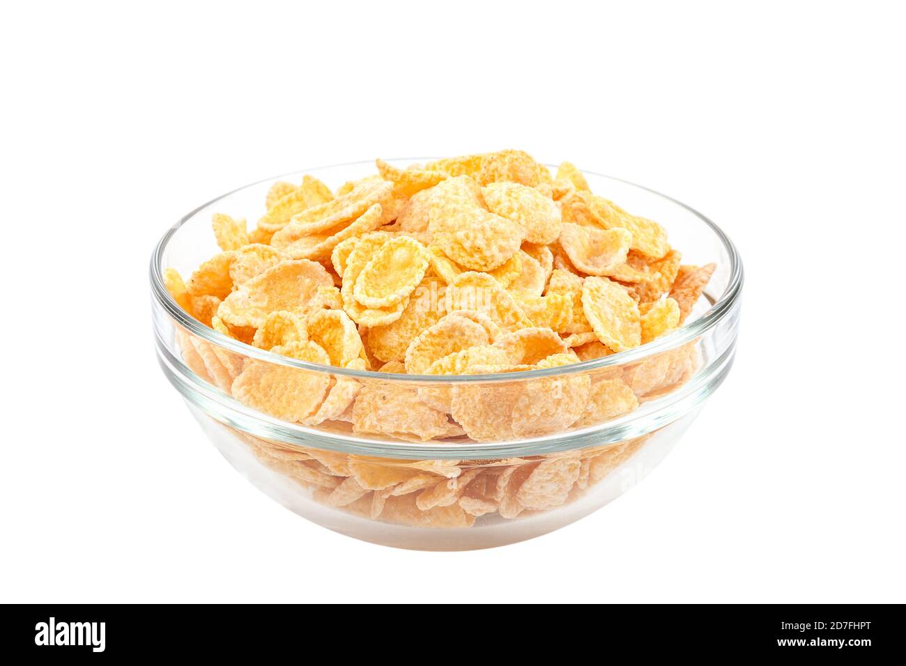Corn flakes isolated on a white background Stock Photo - Alamy